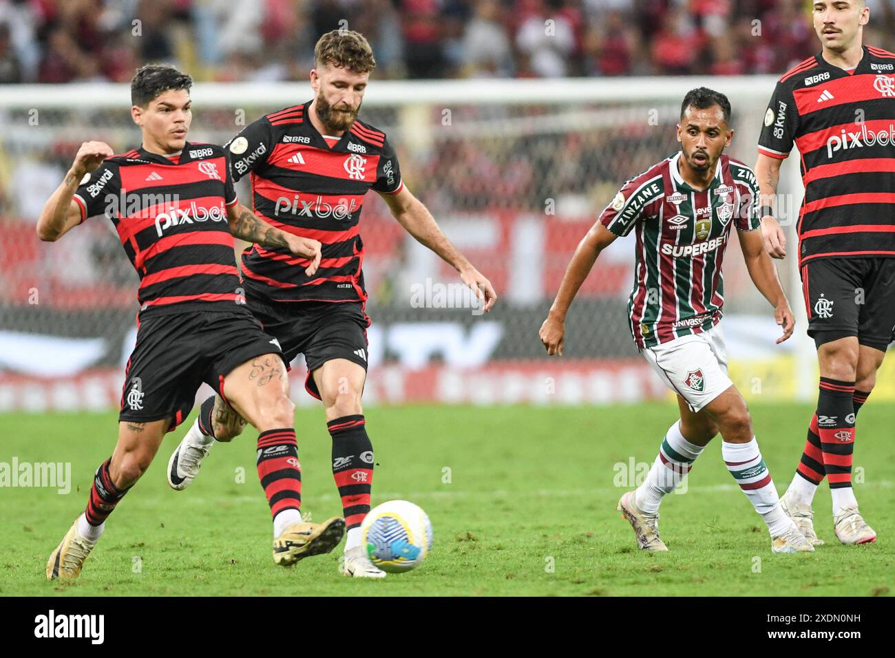 Rio, Brazil - june 23, 2024: Ayrton Lucas player in match between ...