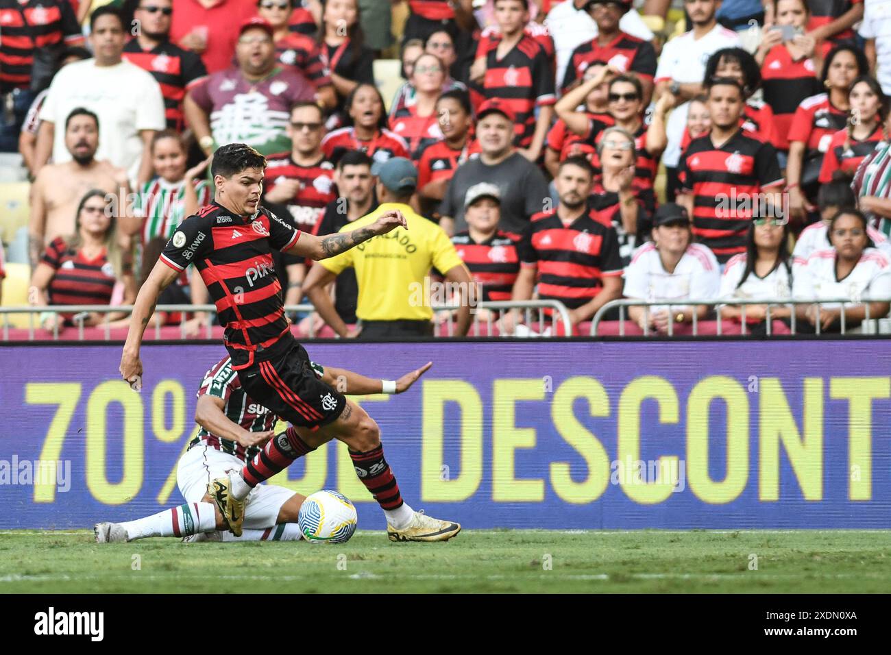 Rio, Brazil - june 23, 2024: Ayrton Lucas player in match between ...
