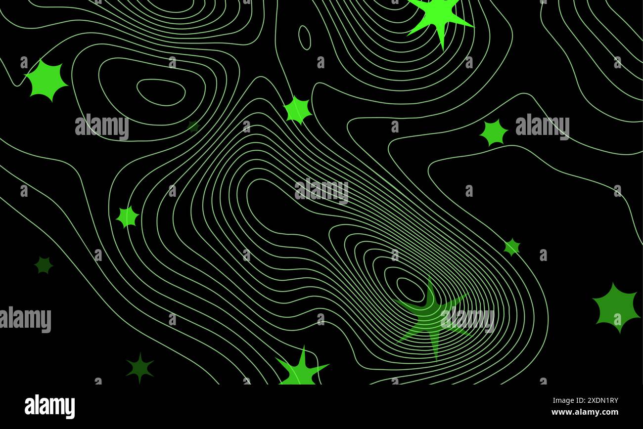 Star funky line retrofuturism. Abstract retro wave lines. Metaverse y2k ...