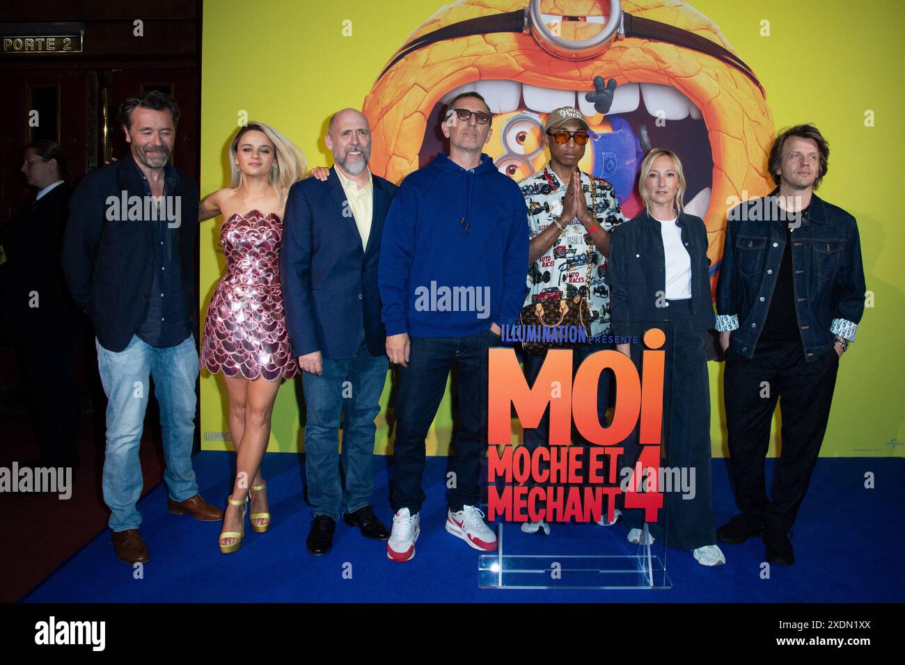 Paris, France. 21st June, 2024. Joey King, Chris Renaud, Gad Elmaleh ...