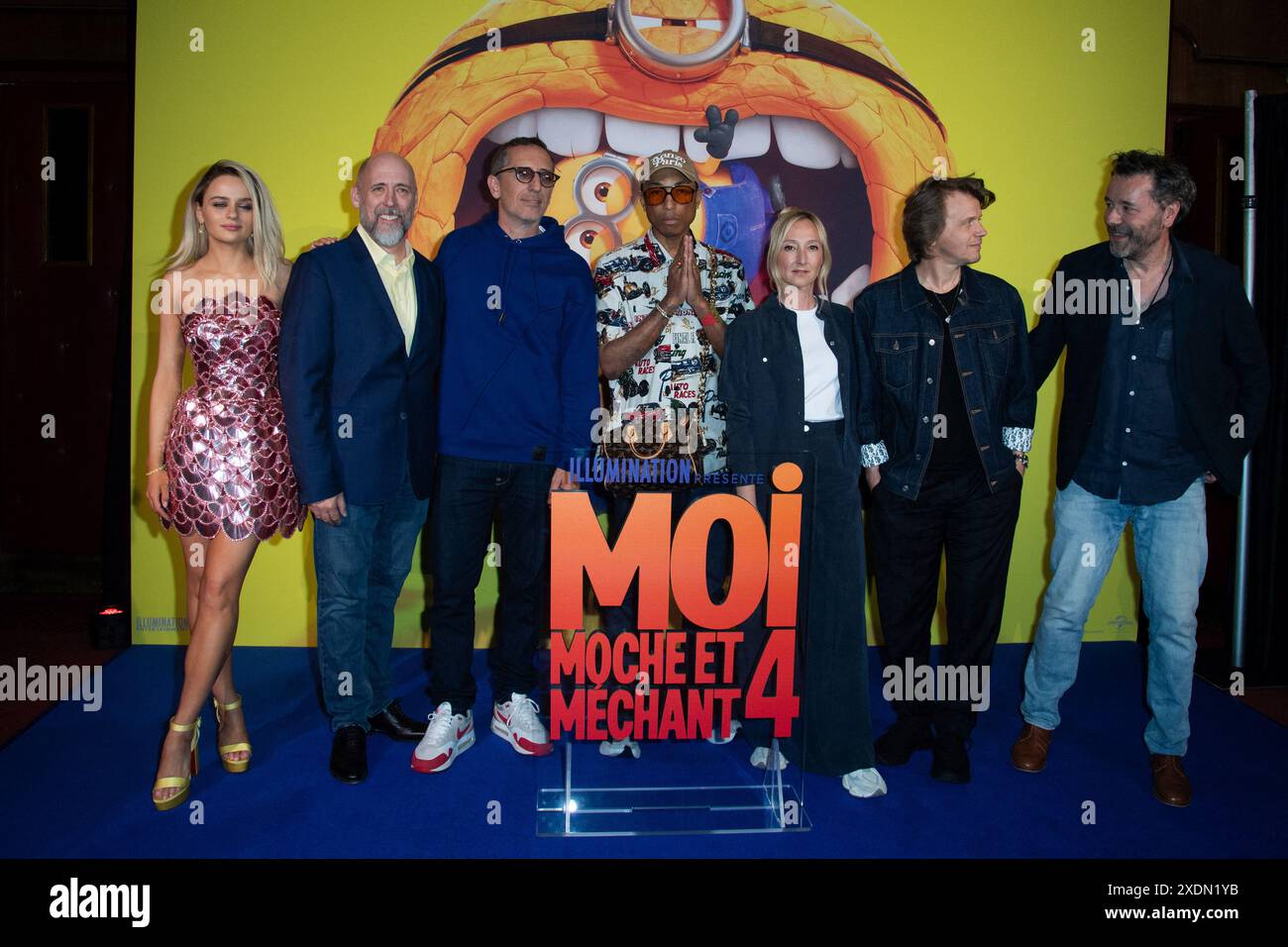 Paris, France. 21st June, 2024. Joey King, Chris Renaud, Gad Elmaleh ...