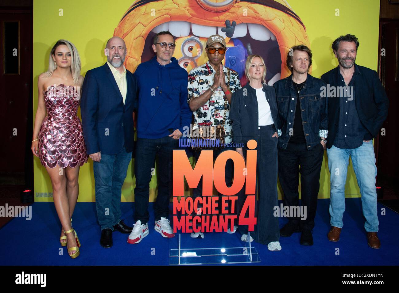 Paris, France. 21st June, 2024. Joey King, Chris Renaud, Gad Elmaleh ...