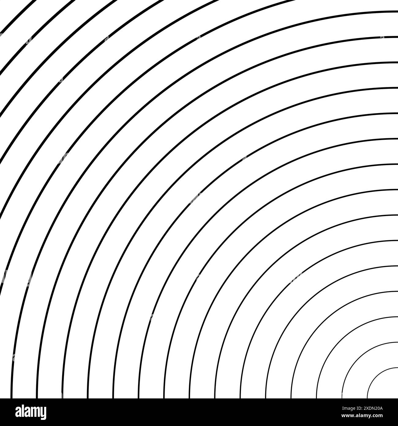Sound wave irradiation or circular vibrations on the water surface ...