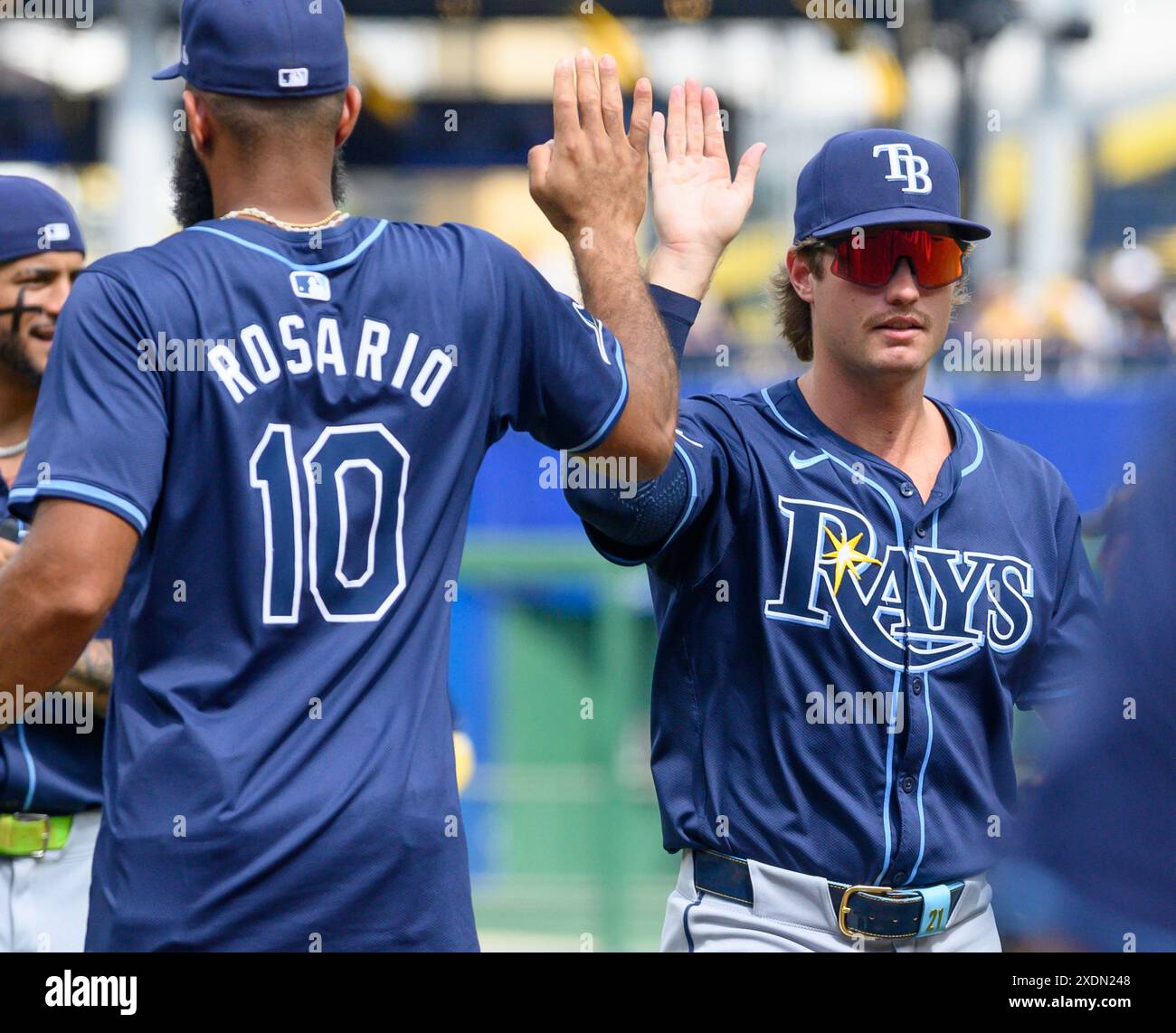 Pittsburgh, United States. 23rd June, 2024. Tampa Bay Rays outfielder ...
