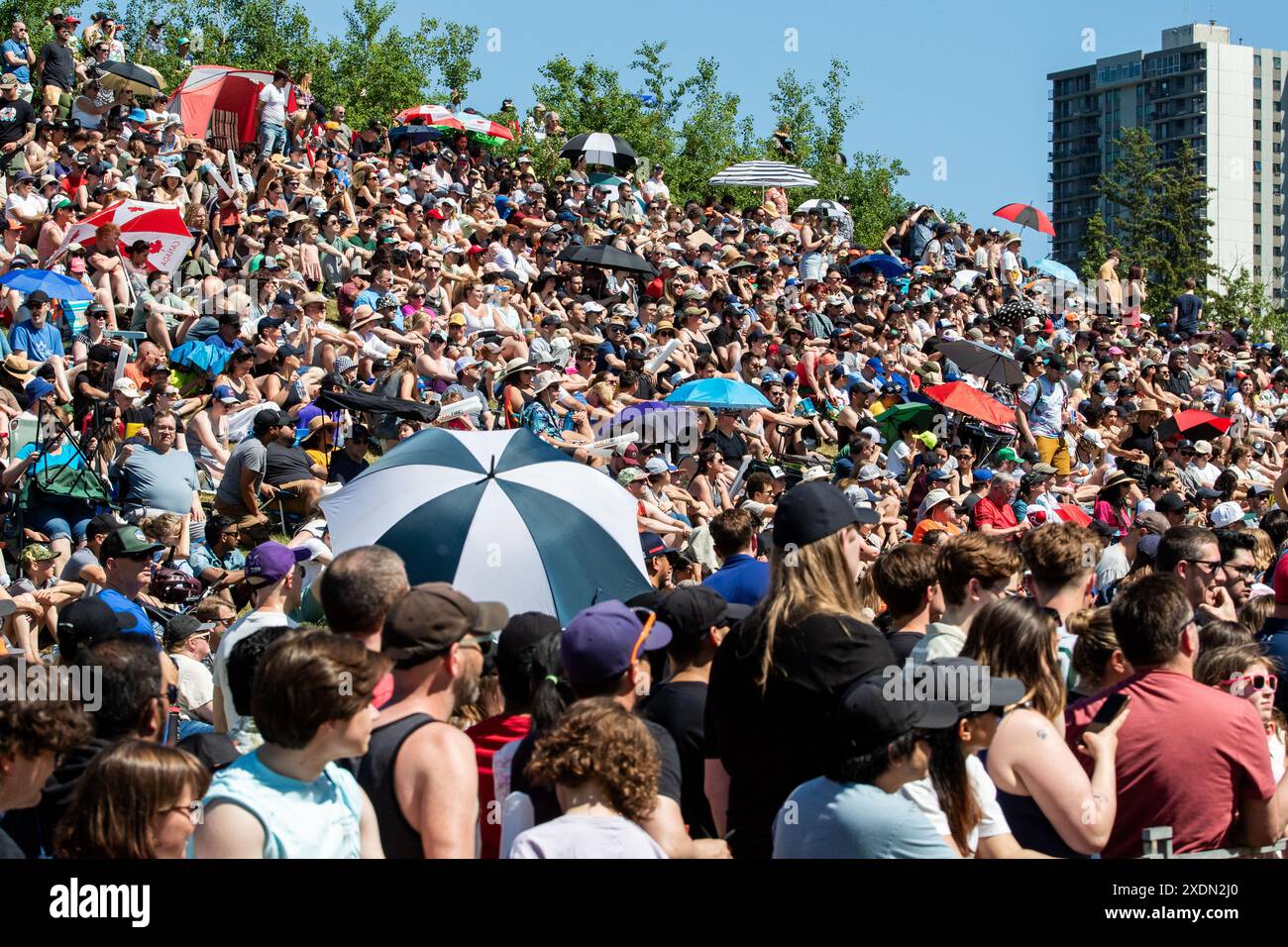 Edmonton, Alberta, Canada. 22nd June, 2024. Fans attend the Red Bull ...