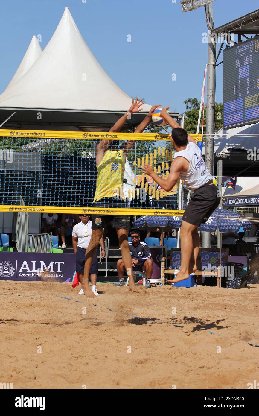 CUIABÁ, MT - 22.06.2024: CIRCUITO BRASILEIRO DE VOLEI DE PRAIA ...
