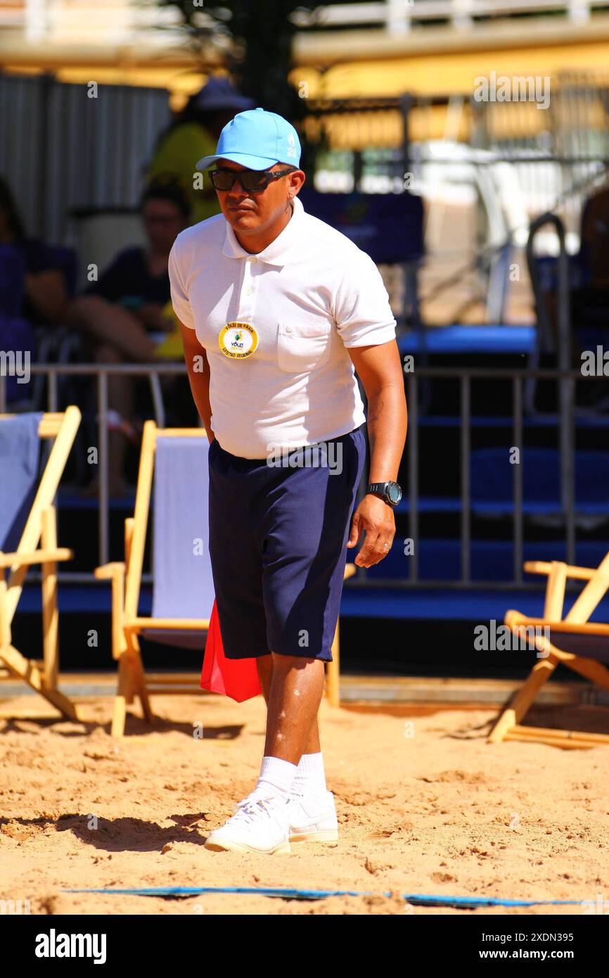 CUIABÁ, MT - 22.06.2024: CIRCUITO BRASILEIRO DE VOLEI DE PRAIA - Brazilian Beach Volleyball ...