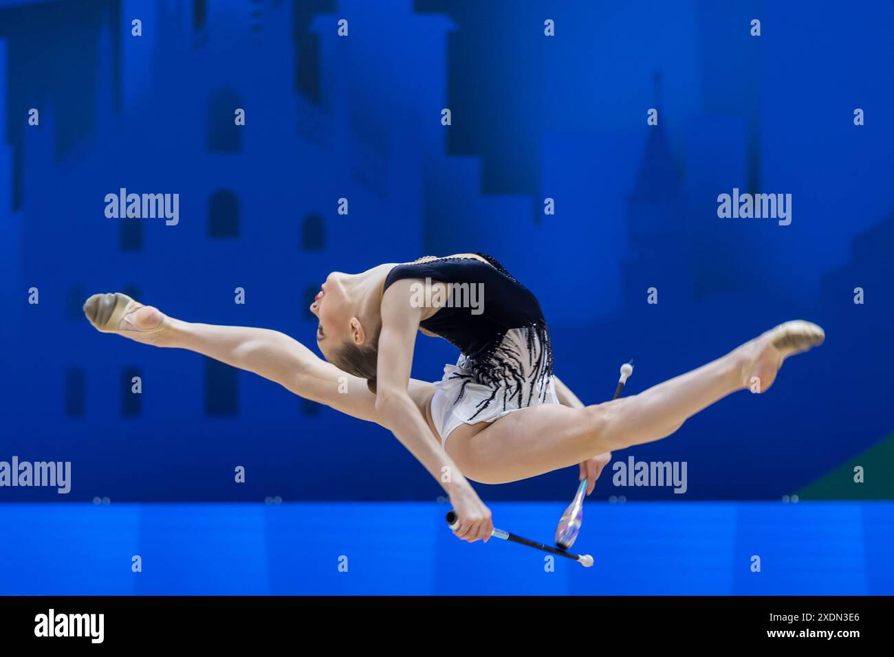 ONOPRIENKO Viktoriia (Ukr) during Individual Finals Clubs of FIG Rhythmic Gymnastics World Cup ...