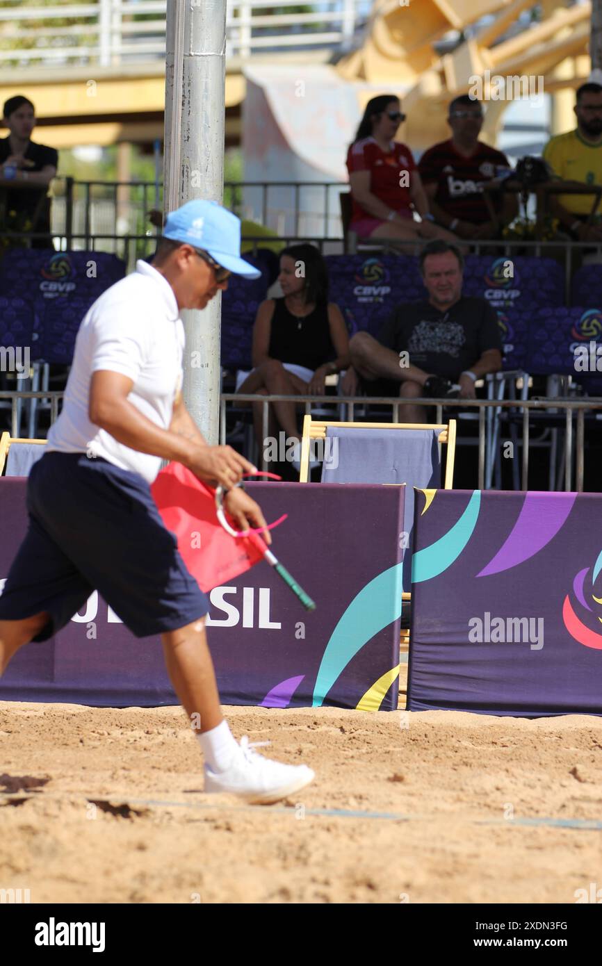 CUIABÁ, MT - 22.06.2024: CIRCUITO BRASILEIRO DE VOLEI DE PRAIA - Brazilian Beach Volleyball ...