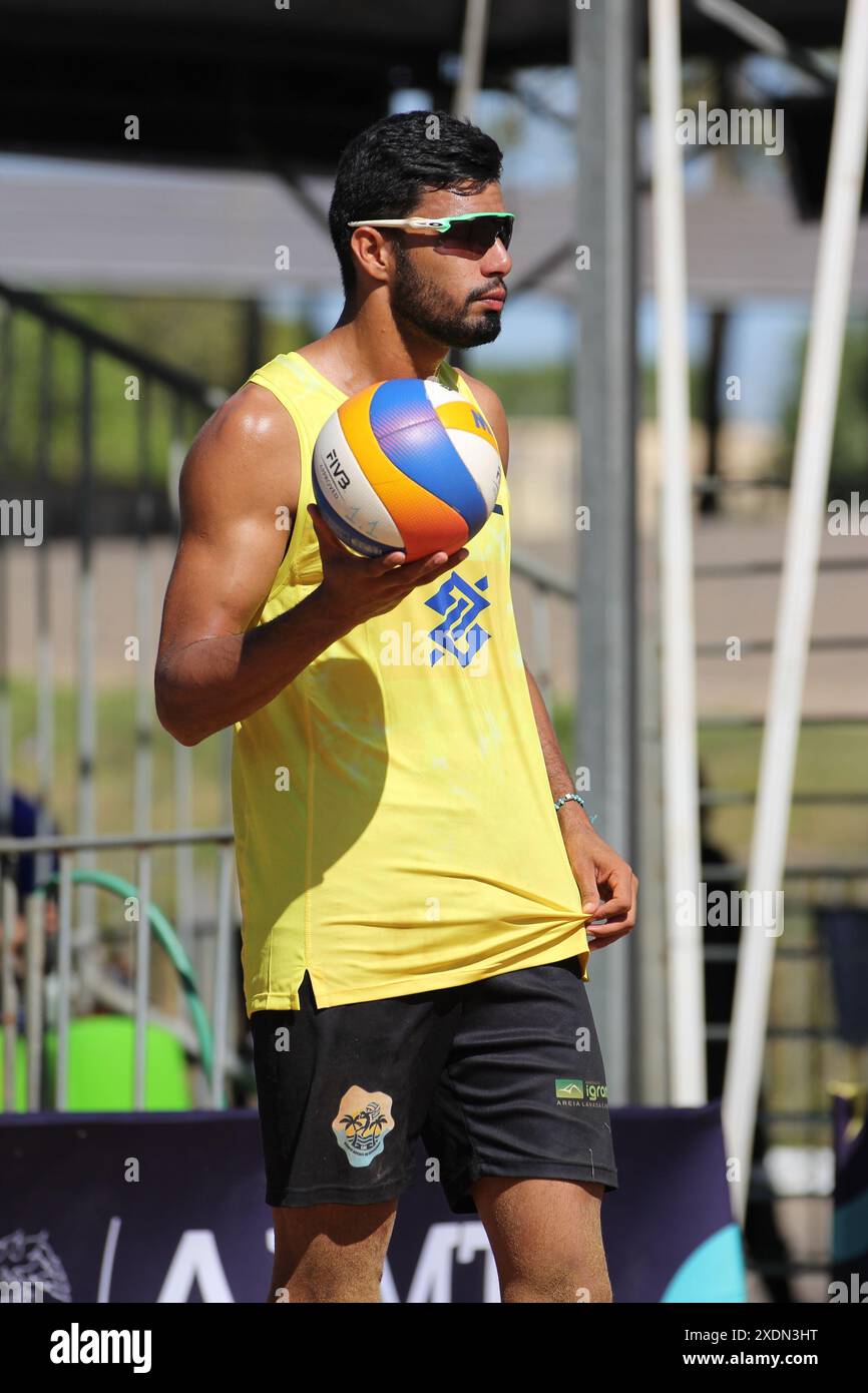 CUIABÁ, MT - 22.06.2024: CIRCUITO BRASILEIRO DE VOLEI DE PRAIA - Brazilian Beach Volleyball ...
