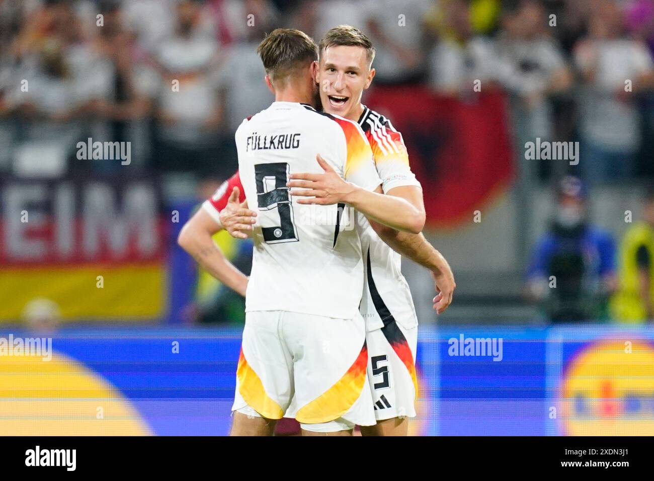 Niclas Fullkrug of Germany celebrates the 1-1 during the UEFA Euro 2024 ...