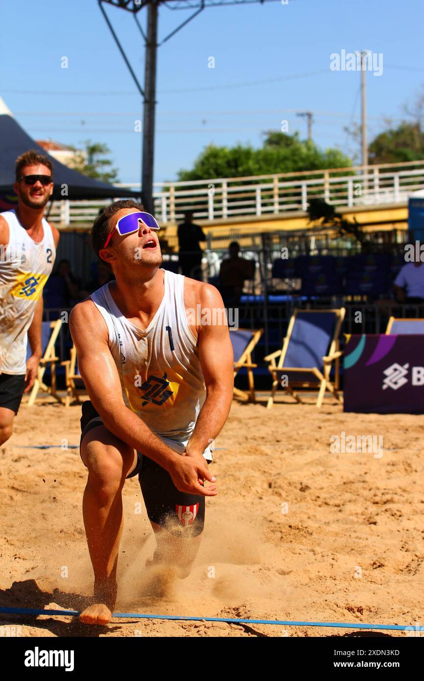CUIABÁ, MT - 22.06.2024: CIRCUITO BRASILEIRO DE VOLEI DE PRAIA - Brazilian Beach Volleyball ...