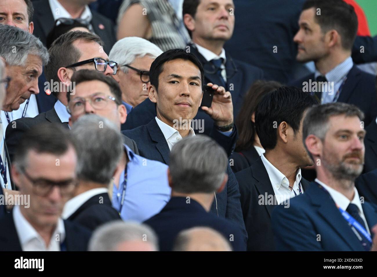 Frankfurt, Germany. 24 June, 2024. during the UEFA EURO 2024 group ...
