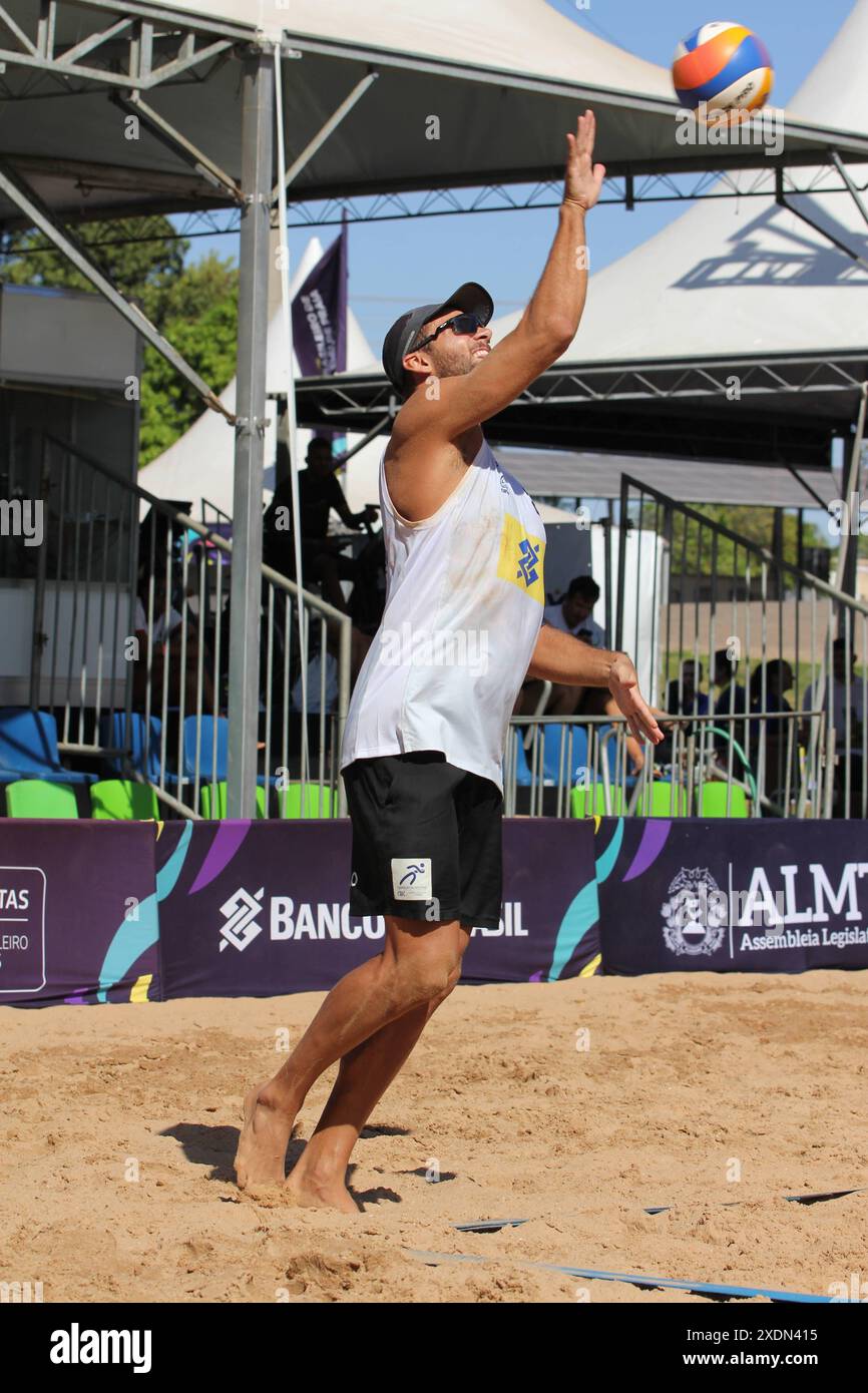 CUIABÁ, MT - 22.06.2024: CIRCUITO BRASILEIRO DE VOLEI DE PRAIA - Brazilian Beach Volleyball ...