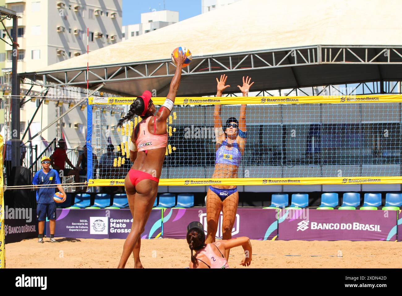 CUIABÁ, MT - 22.06.2024: CIRCUITO BRASILEIRO DE VOLEI DE PRAIA - Brazilian Beach Volleyball ...