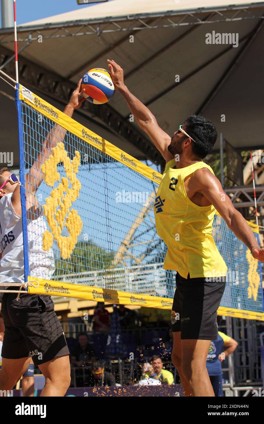 CUIABÁ, MT - 22.06.2024: CIRCUITO BRASILEIRO DE VOLEI DE PRAIA - Brazilian Beach Volleyball ...