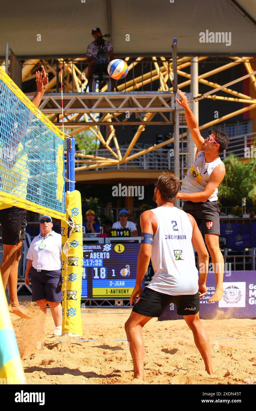 CUIABÁ, MT - 22.06.2024: CIRCUITO BRASILEIRO DE VOLEI DE PRAIA - Brazilian Beach Volleyball ...