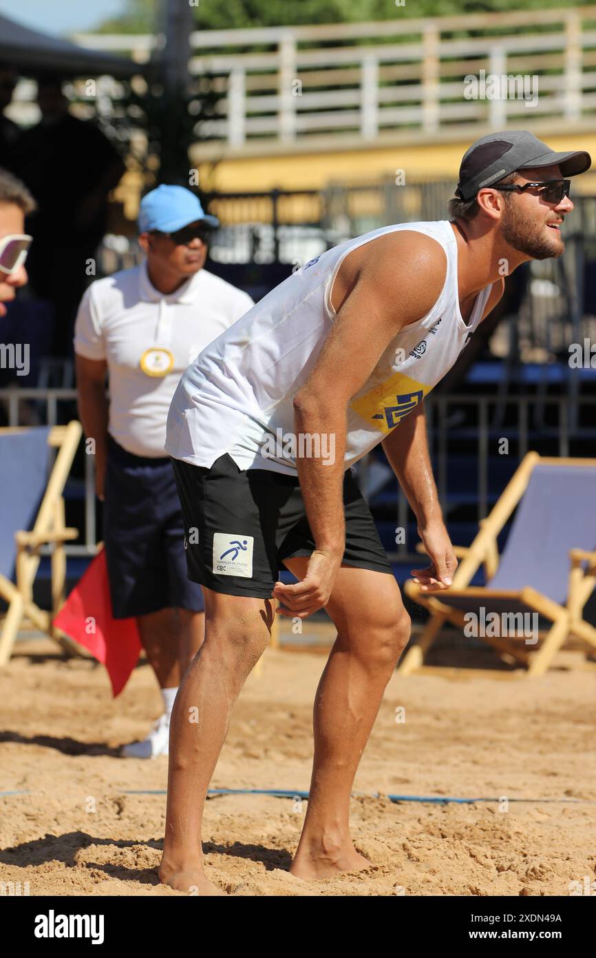 CUIABÁ, MT - 22.06.2024: CIRCUITO BRASILEIRO DE VOLEI DE PRAIA - Brazilian Beach Volleyball ...