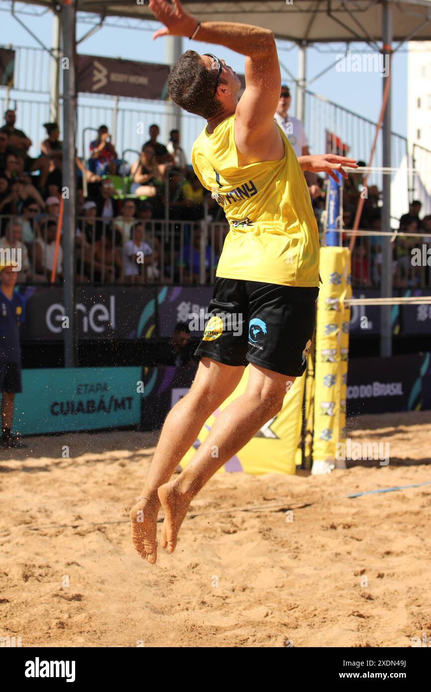 CUIABÁ, MT - 22.06.2024: CIRCUITO BRASILEIRO DE VOLEI DE PRAIA - Brazilian Beach Volleyball ...