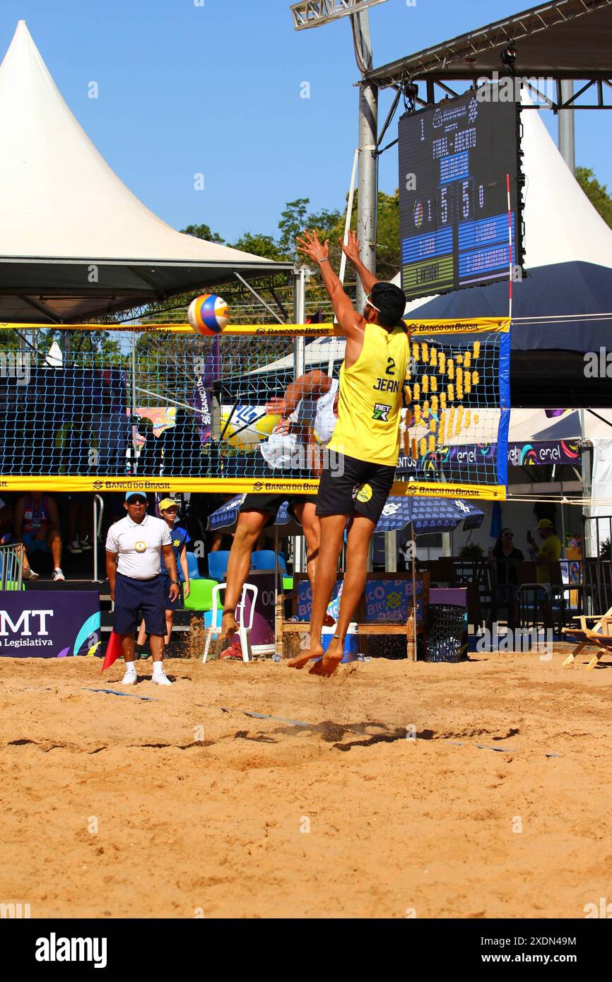 CUIABÁ, MT - 22.06.2024: CIRCUITO BRASILEIRO DE VOLEI DE PRAIA ...