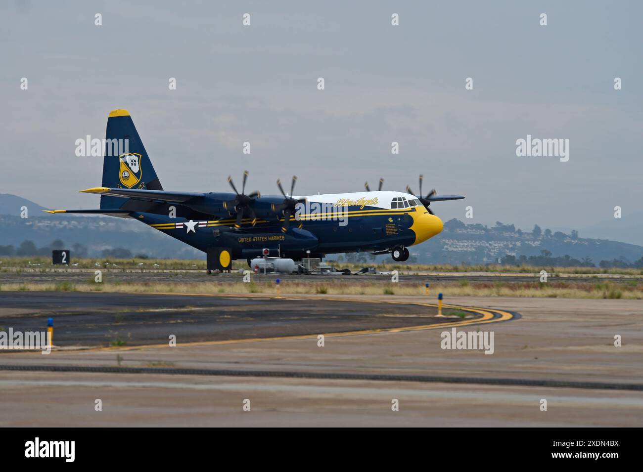 USMC C-130J, "Fat Albert", takes off from MCAS Miramar in San Diego ...