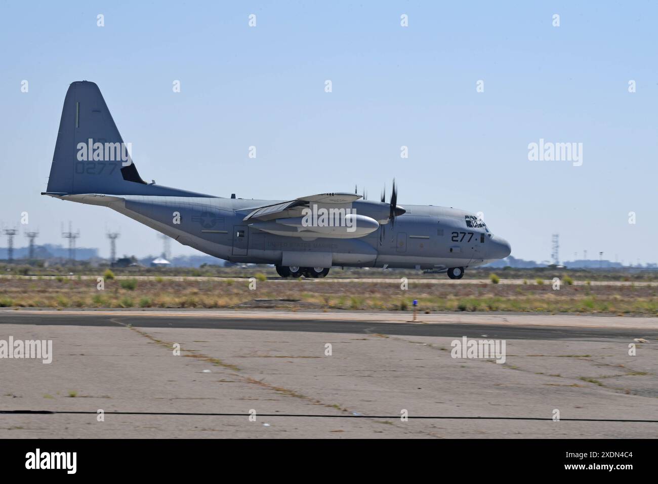 United States Marine Corps C-130J from VMGR352, The Raiders, on a ...
