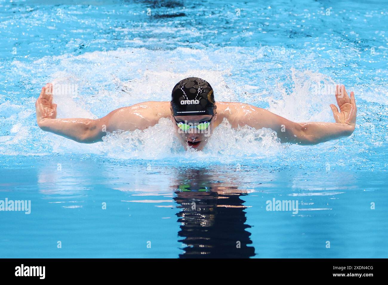 Indianapolis, Indiana, USA. 18th June, 2024. THOMAS HELLMAN swims in ...