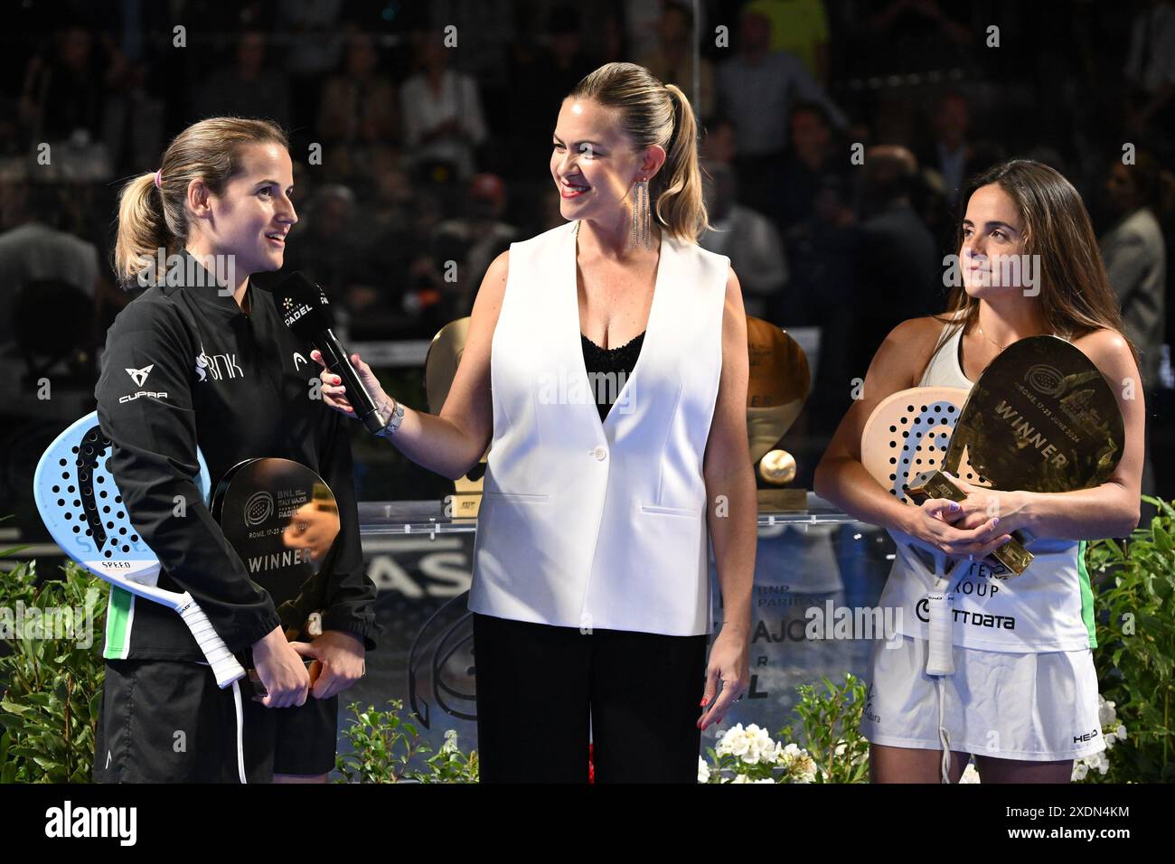 Ariana Sanchez Fallada and Paula Josemaria Martin the winners during ...