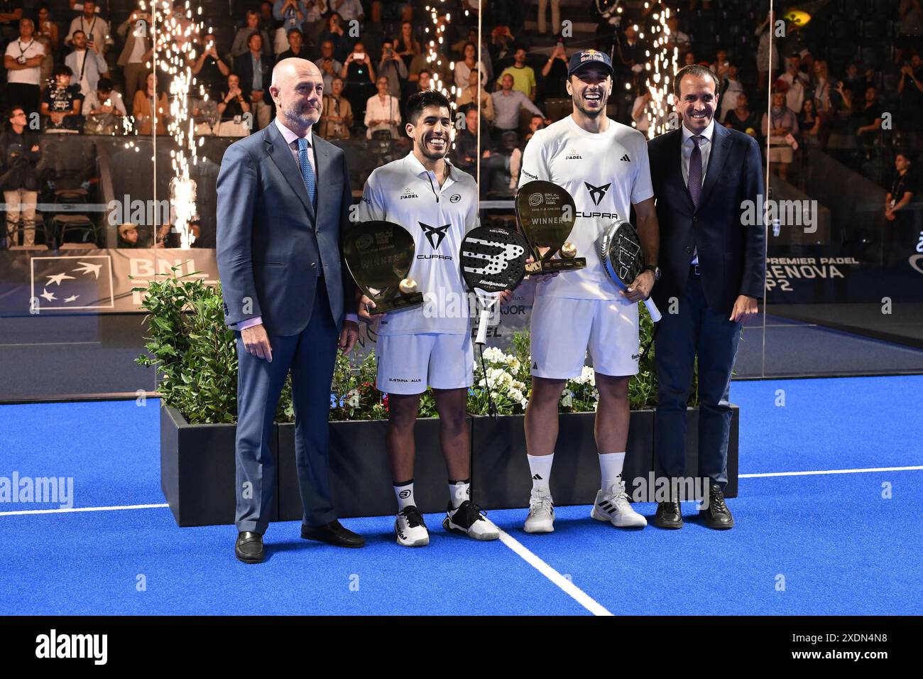 Federico Chingotto and Alejandro Galan the winners during the awards ...