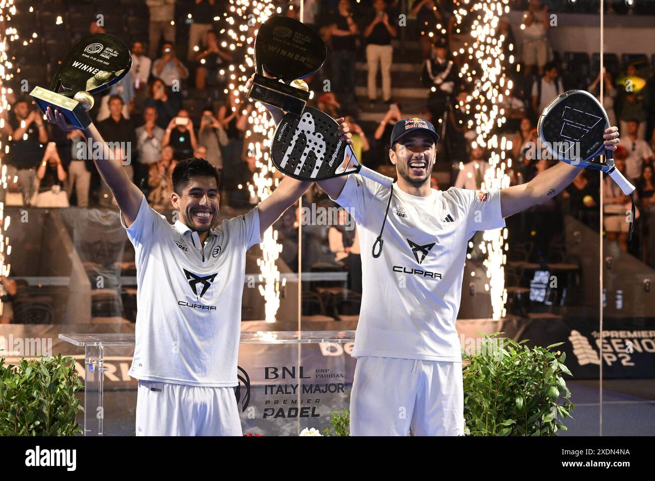 Federico Chingotto and Alejandro Galan the winners during the awards ...