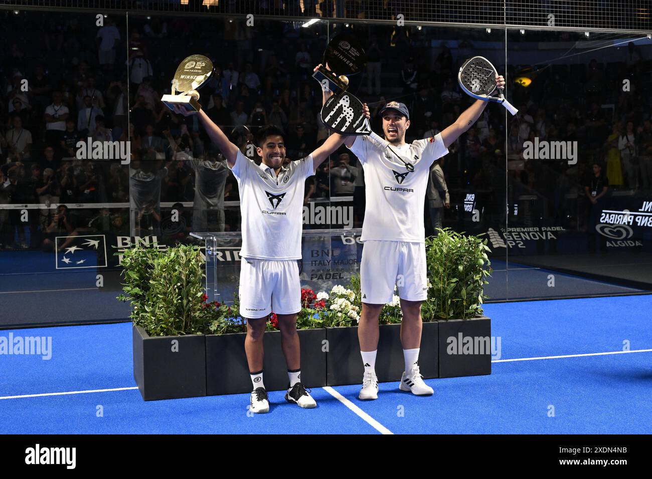 Federico Chingotto and Alejandro Galan the winners during the awards ...