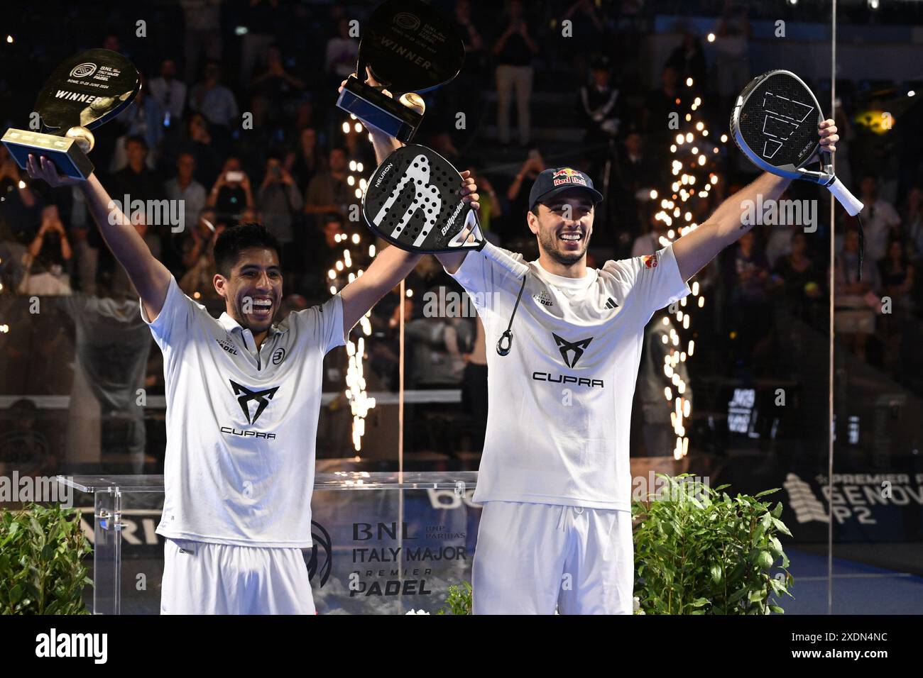 Federico Chingotto and Alejandro Galan the winners during the awards ...