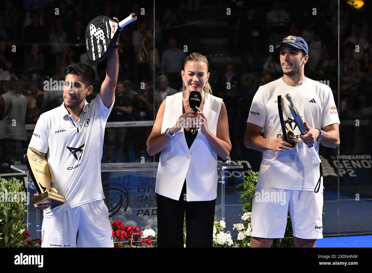 Federico Chingotto and Alejandro Galan the winners during the awards ...