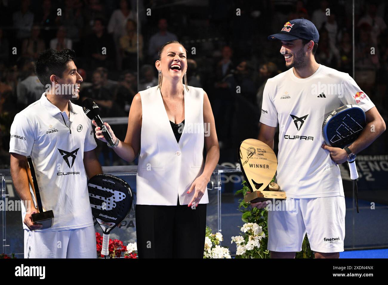 Federico Chingotto and Alejandro Galan the winners during the awards ...