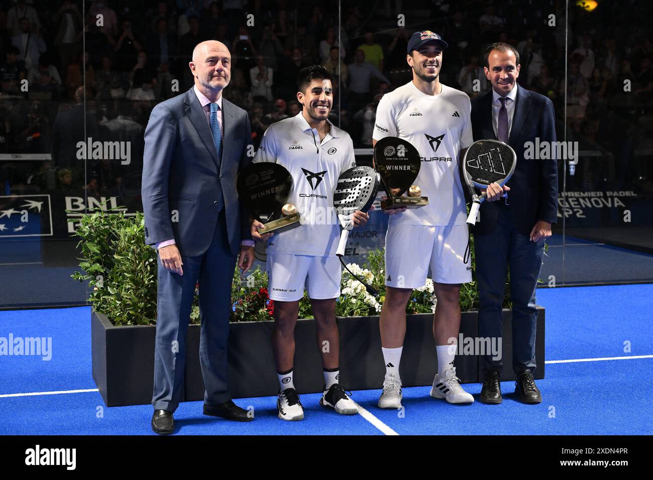 Federico Chingotto and Alejandro Galan the winners during the awards ...