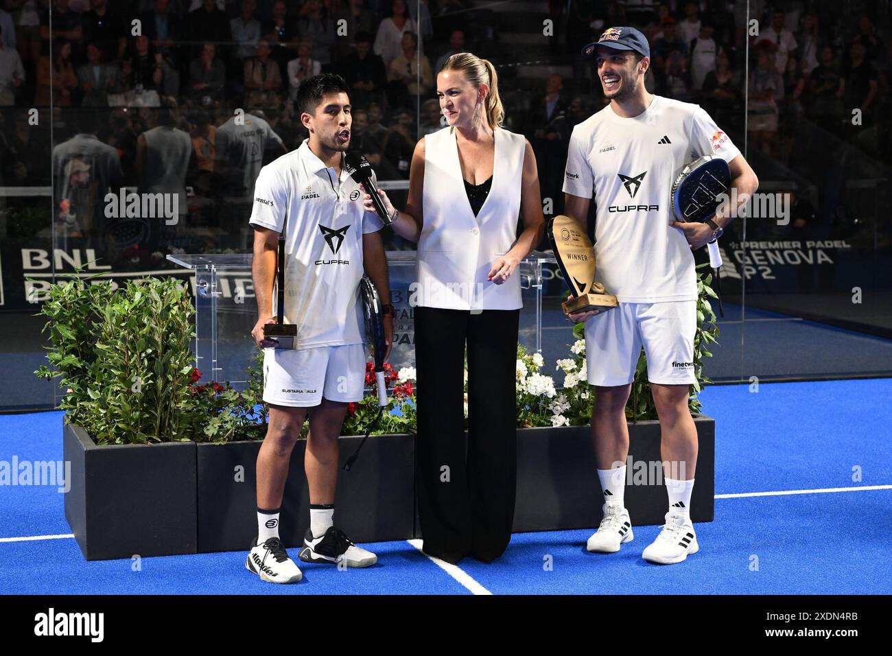 Federico Chingotto and Alejandro Galan the winners during the awards ...