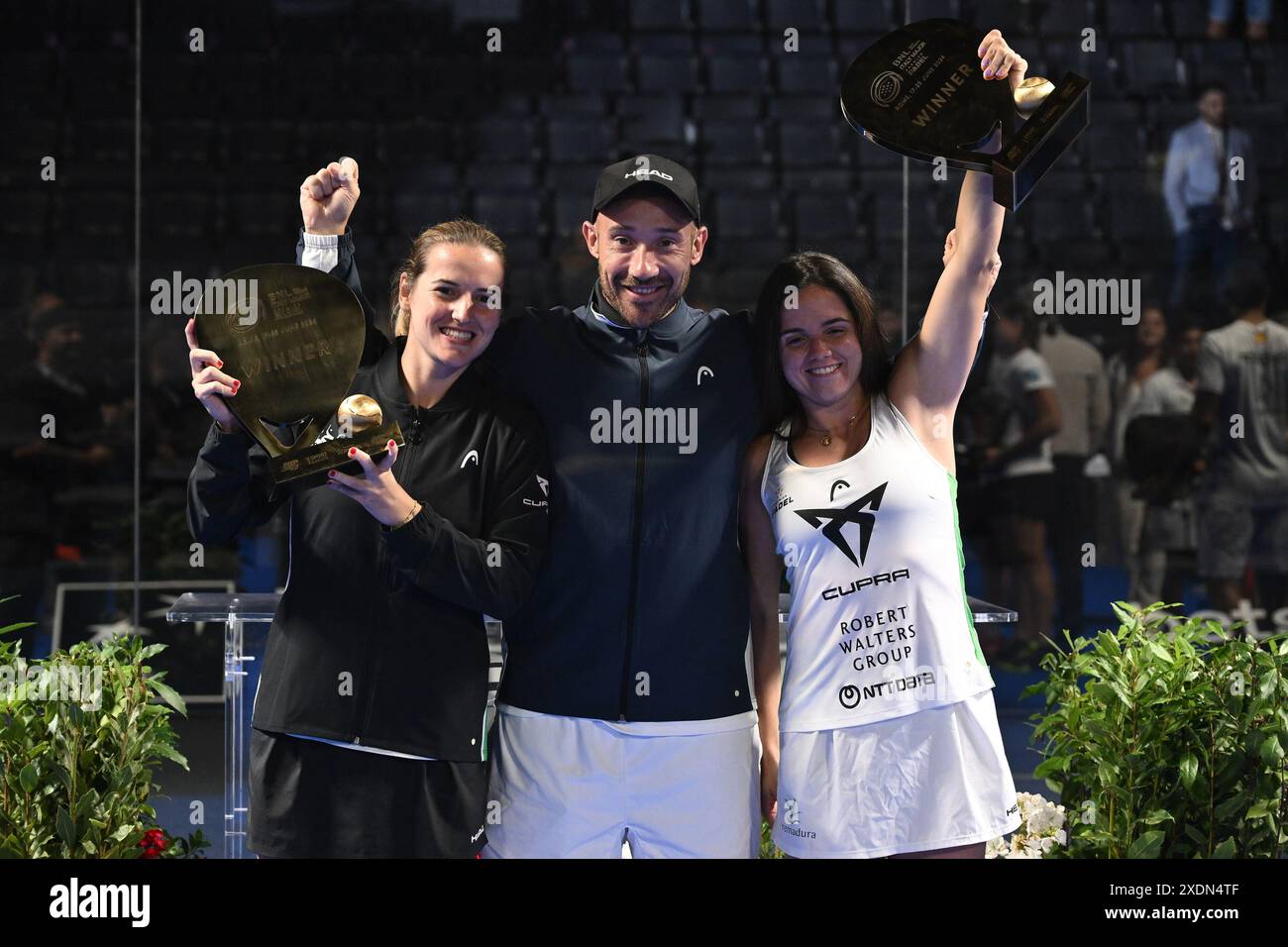 Ariana Sanchez Fallada and Paula Josemaria Martin the winners during ...