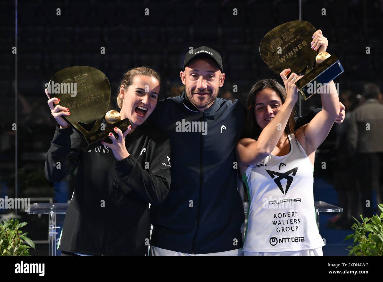 Ariana Sanchez Fallada and Paula Josemaria Martin the winners during ...