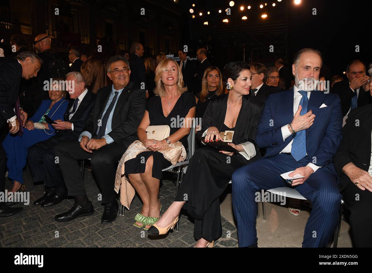 Rome, Piazza del Campidoglio "Premio Biagio Agnes 2024", In the photo ...