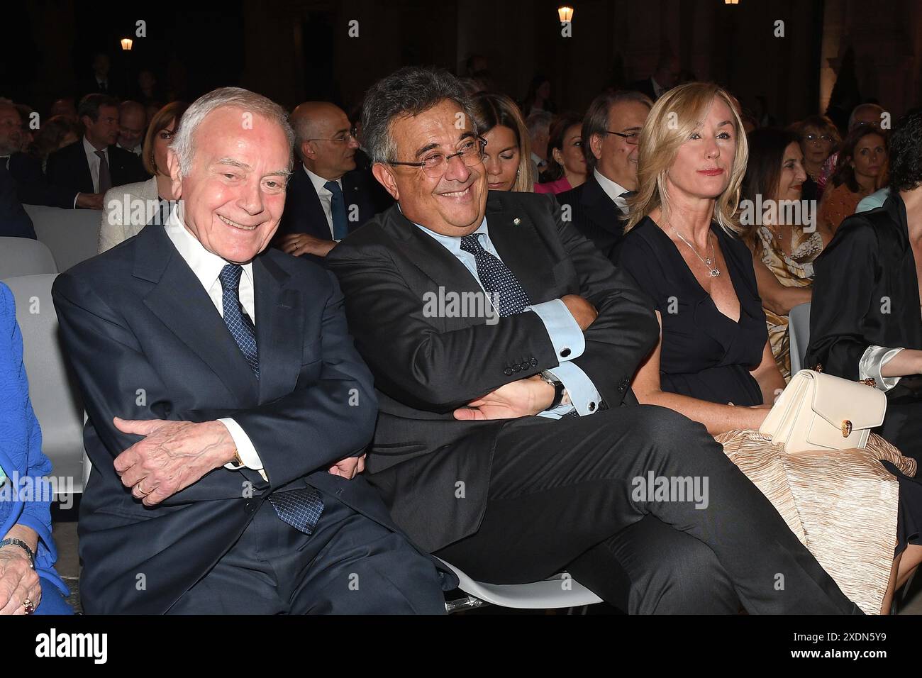 Rome, Piazza del Campidoglio "Premio Biagio Agnes 2024", In the photo ...