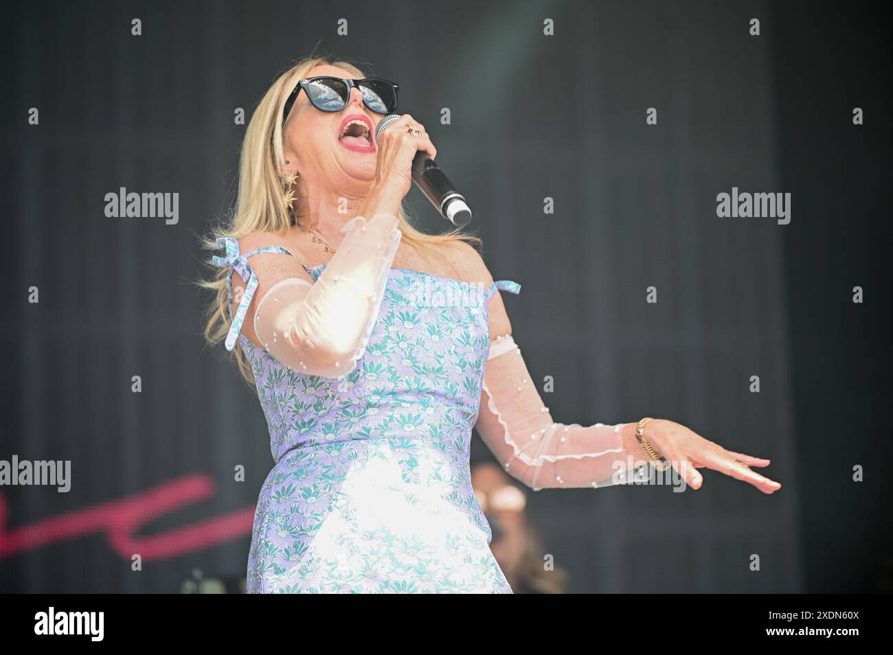Leeds, UK. 22nd June, 2024. Claire Grogan of Altered Images Performs at ...