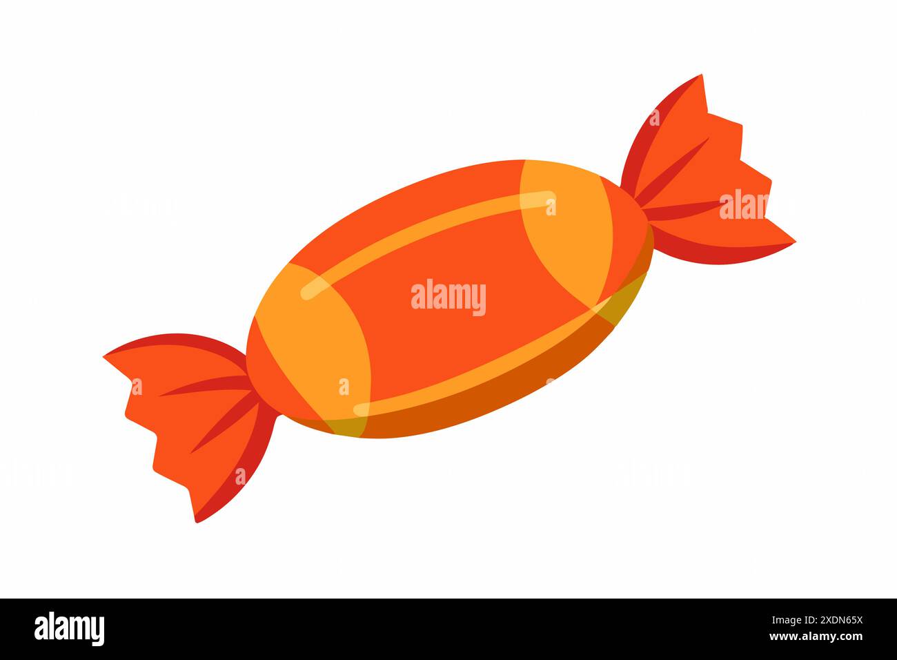 Colorful wrapped candy isolated on a white background. Design of a ...