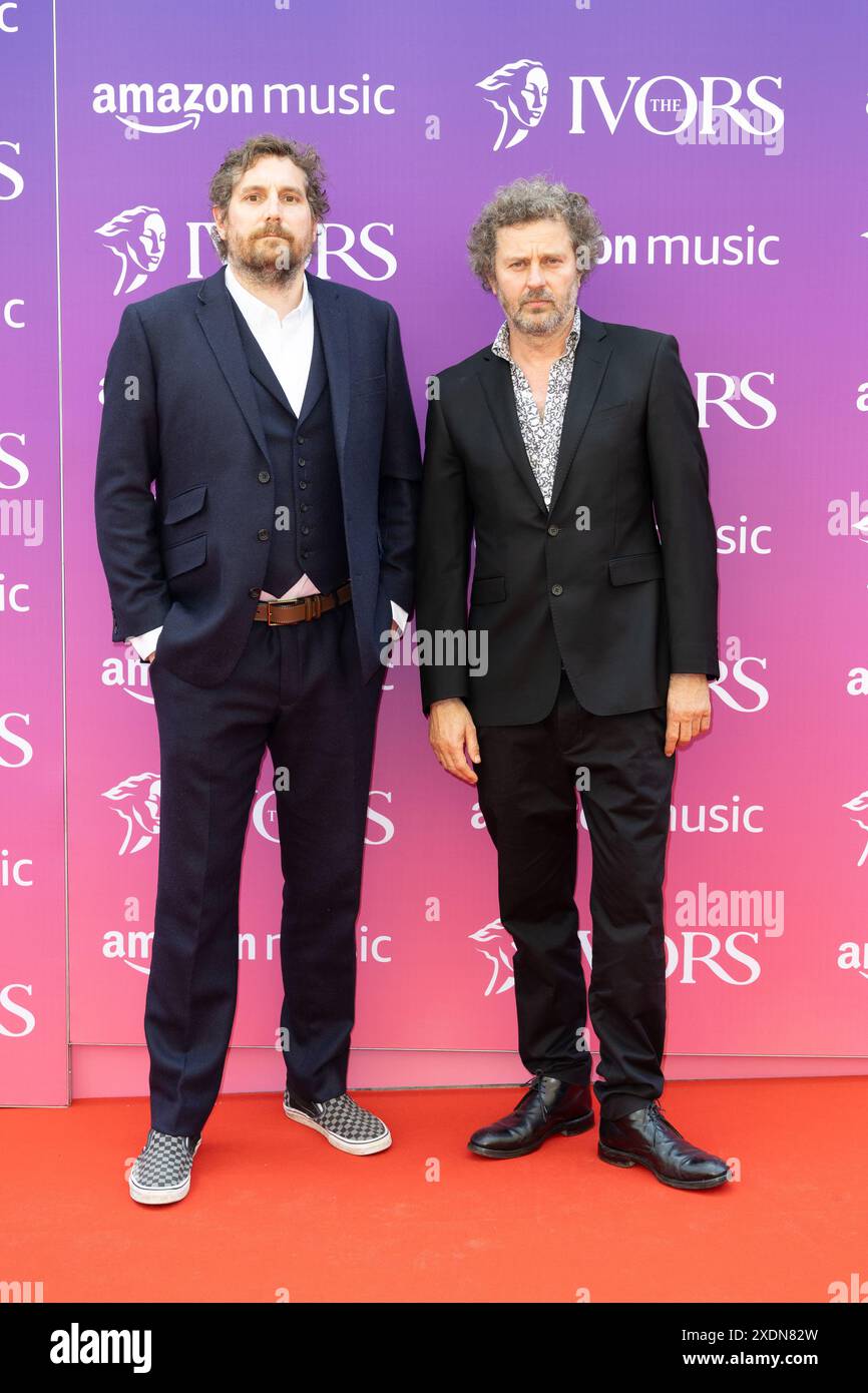 Guest red carpet arrivals at The Ivor Novello Awards 2024 Featuring: James Griffiths, Pablo ...