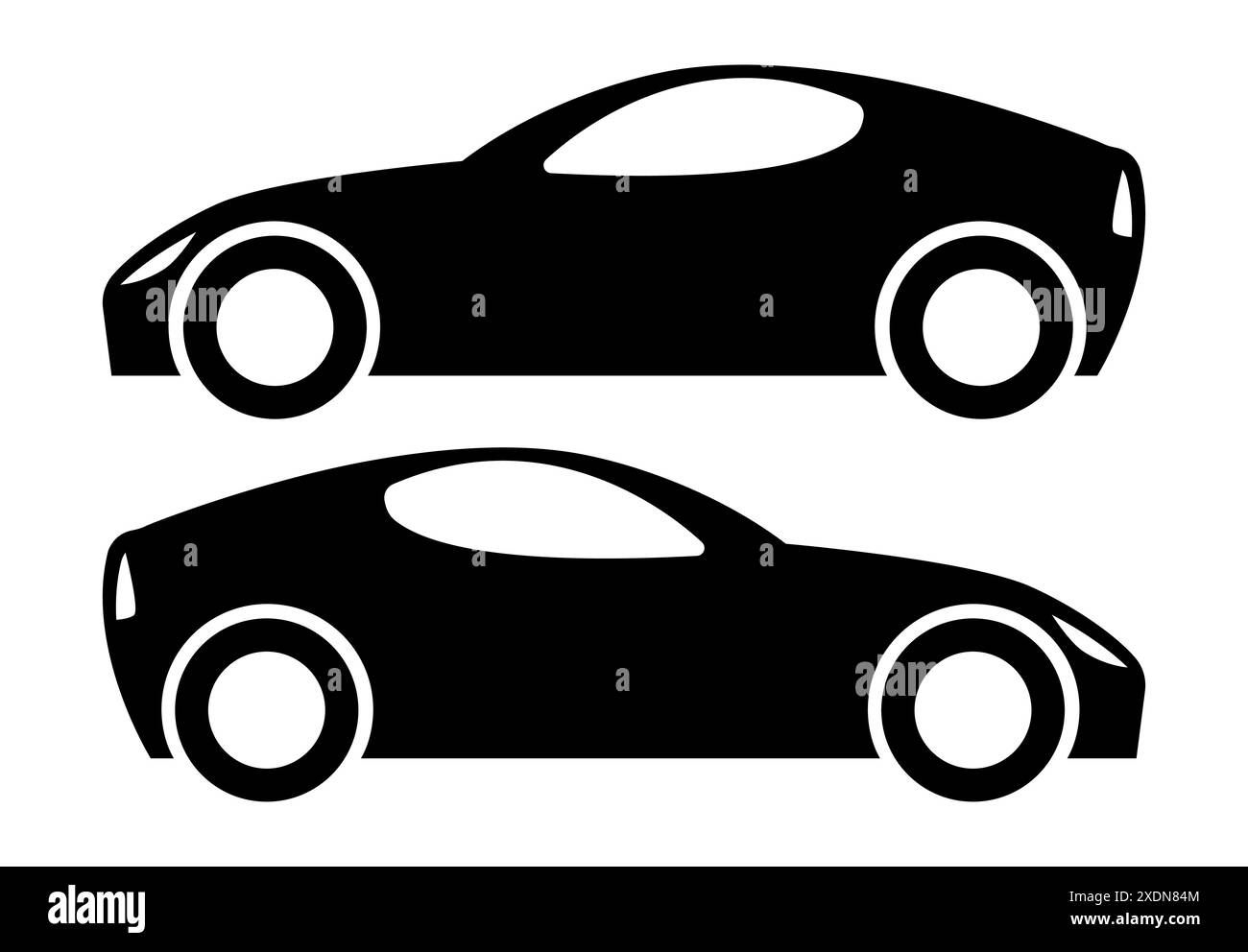 Car silhouette vector vectors hi-res stock photography and images - Alamy
