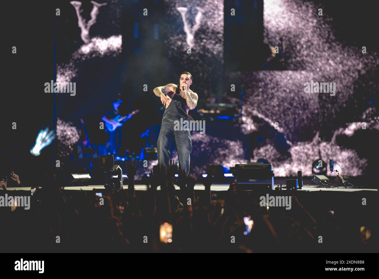 June 21, 2024, Naples, Italy: Italian rapper Emanuele Palumbo better ...