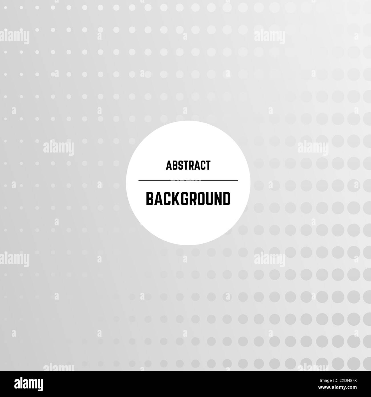 Abstract monochrome background with dots, halftone effect and circle in ...