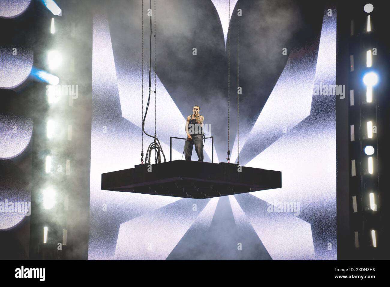 June 21, 2024, Naples, Italy: Italian rapper Emanuele Palumbo better ...