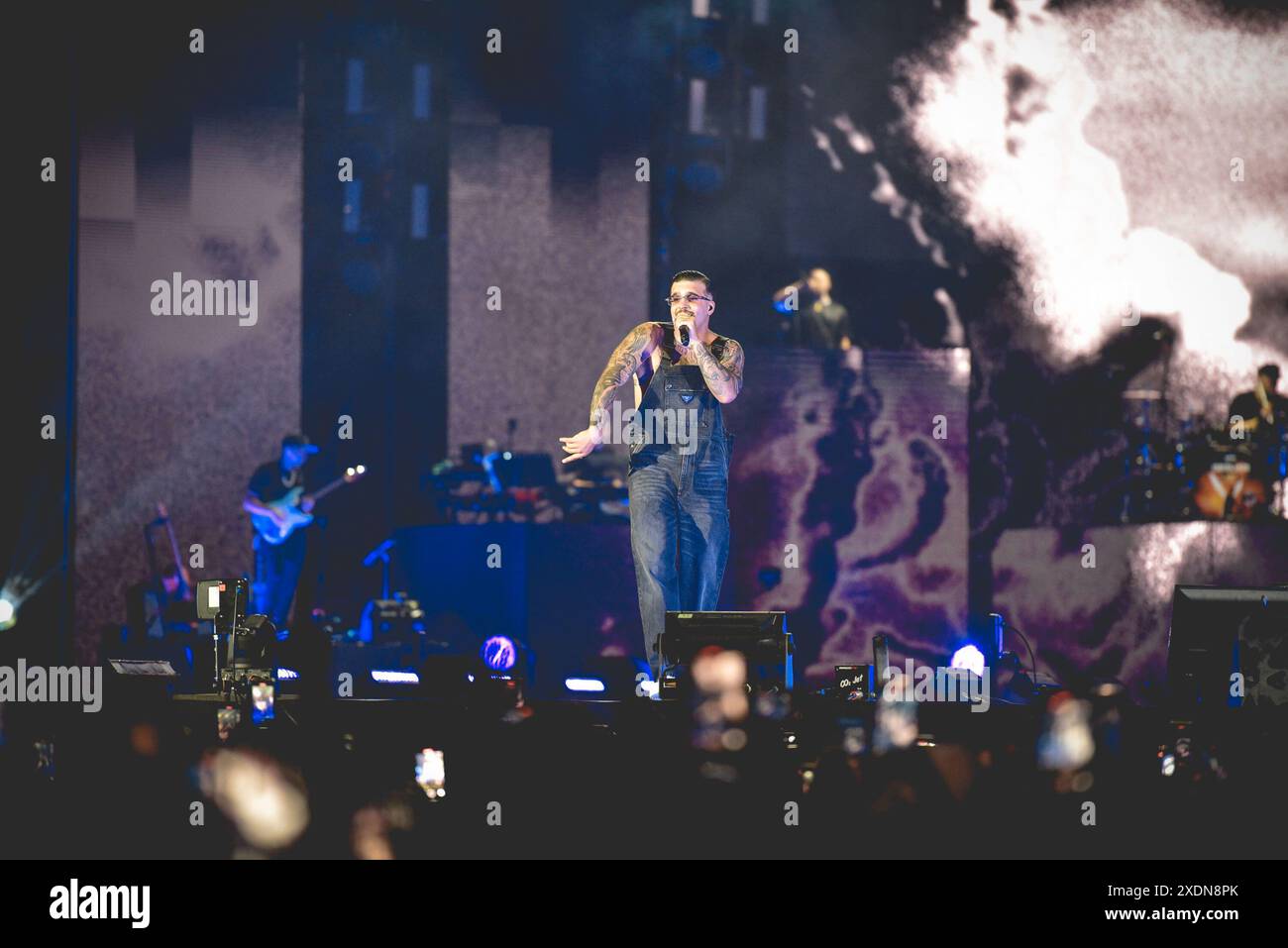 June 21, 2024, Naples, Italy: Italian rapper Emanuele Palumbo better ...