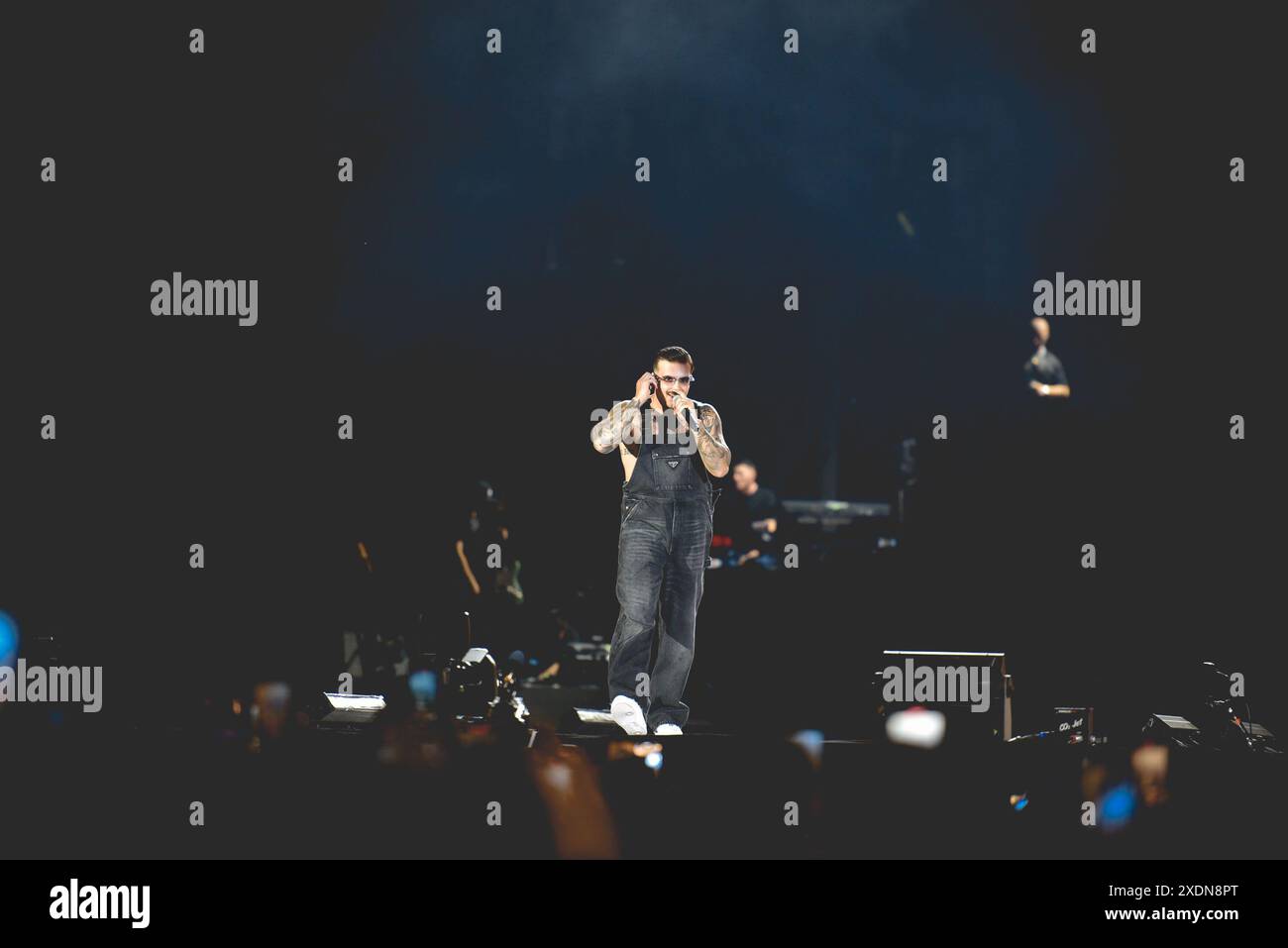 June 21, 2024, Naples, Italy: Italian rapper Emanuele Palumbo better ...