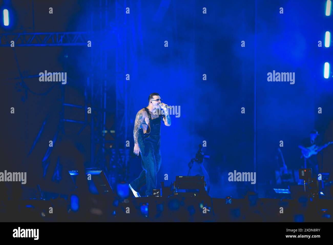 June 21, 2024, Naples, Italy: Italian rapper Emanuele Palumbo better ...